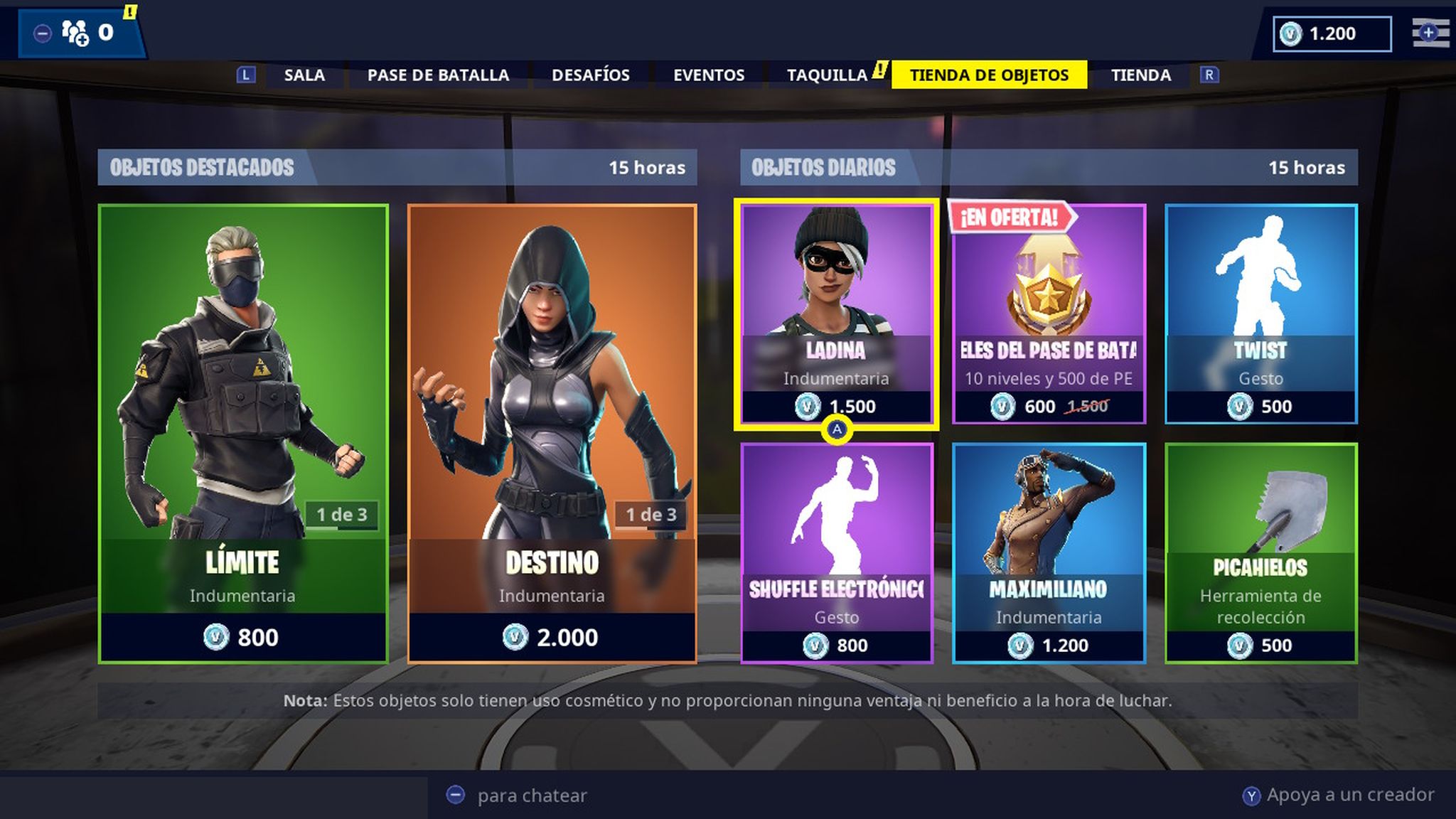 Todos los objetos cosméticos de la tienda de Fortnite: skins, picos (17 de enero de 2019)